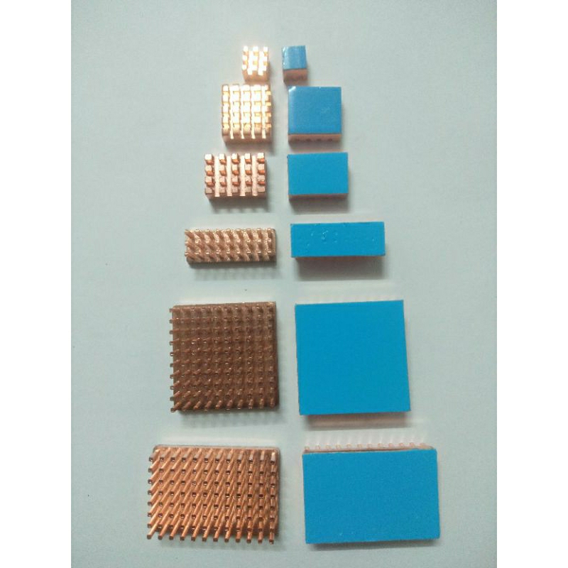 Copper heatsink with thermal paste for ic, fet, wifi card | Shopee ...