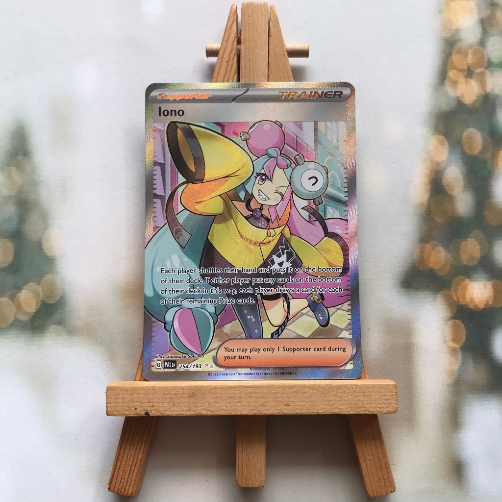 Pokemon Iono 254 / 193 card - Genuine English Full Art Secret Rare odd ...