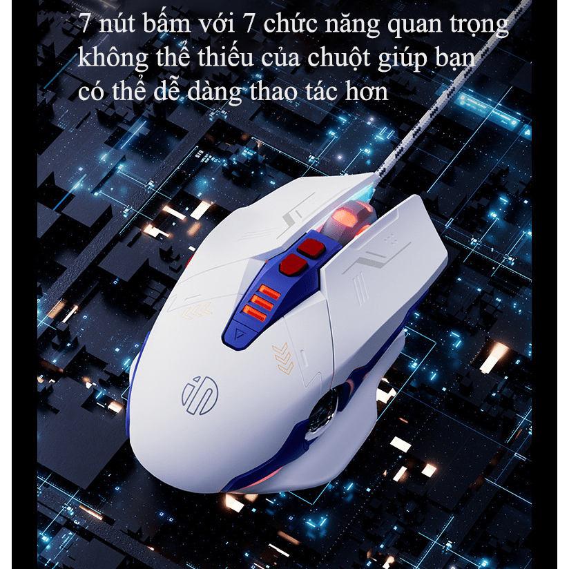 Inphic PW2PRO (W9) wired mouse specializes in gaming with robot design ...