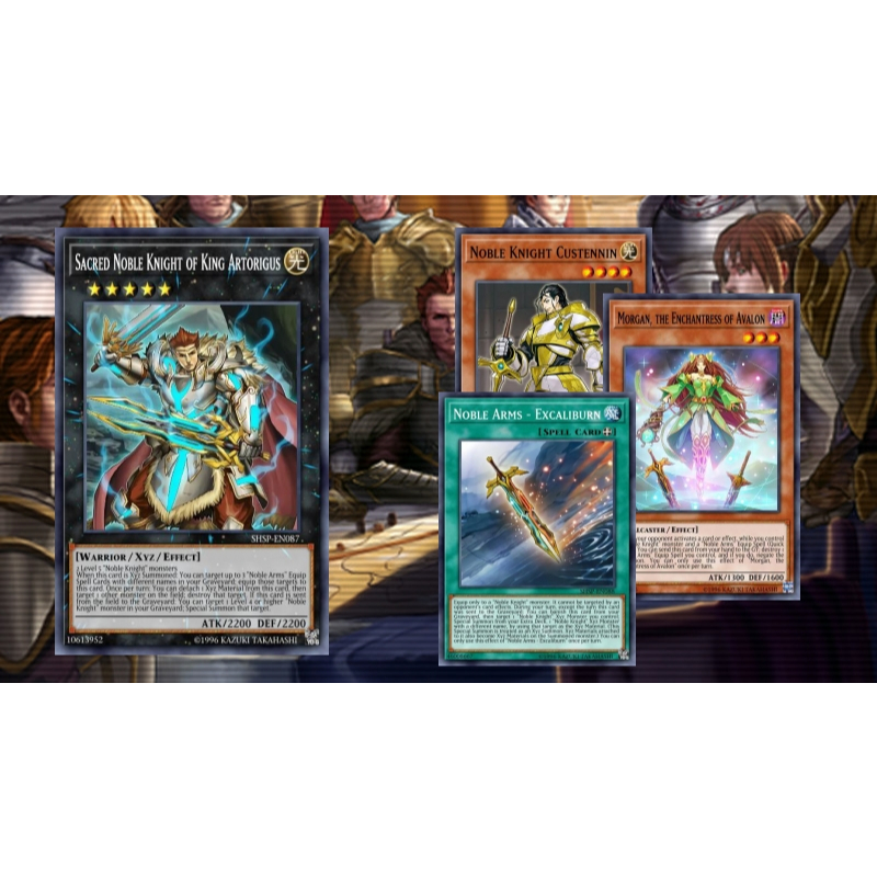 Yugioh - Japanese Noble Knight Deck - Includes Main and Extra | Shopee ...