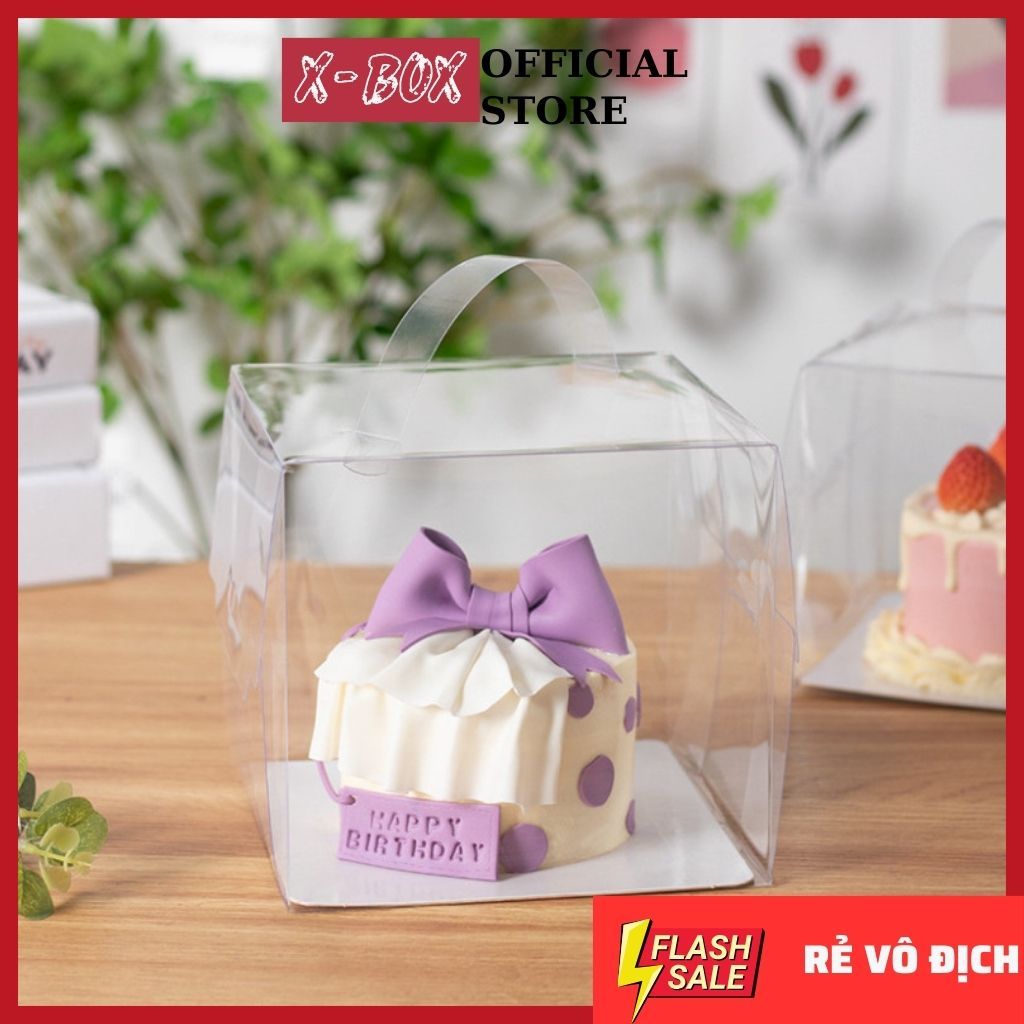Mini Ice Cream Cake Box With Transparent Mica Strap Lovely For ...