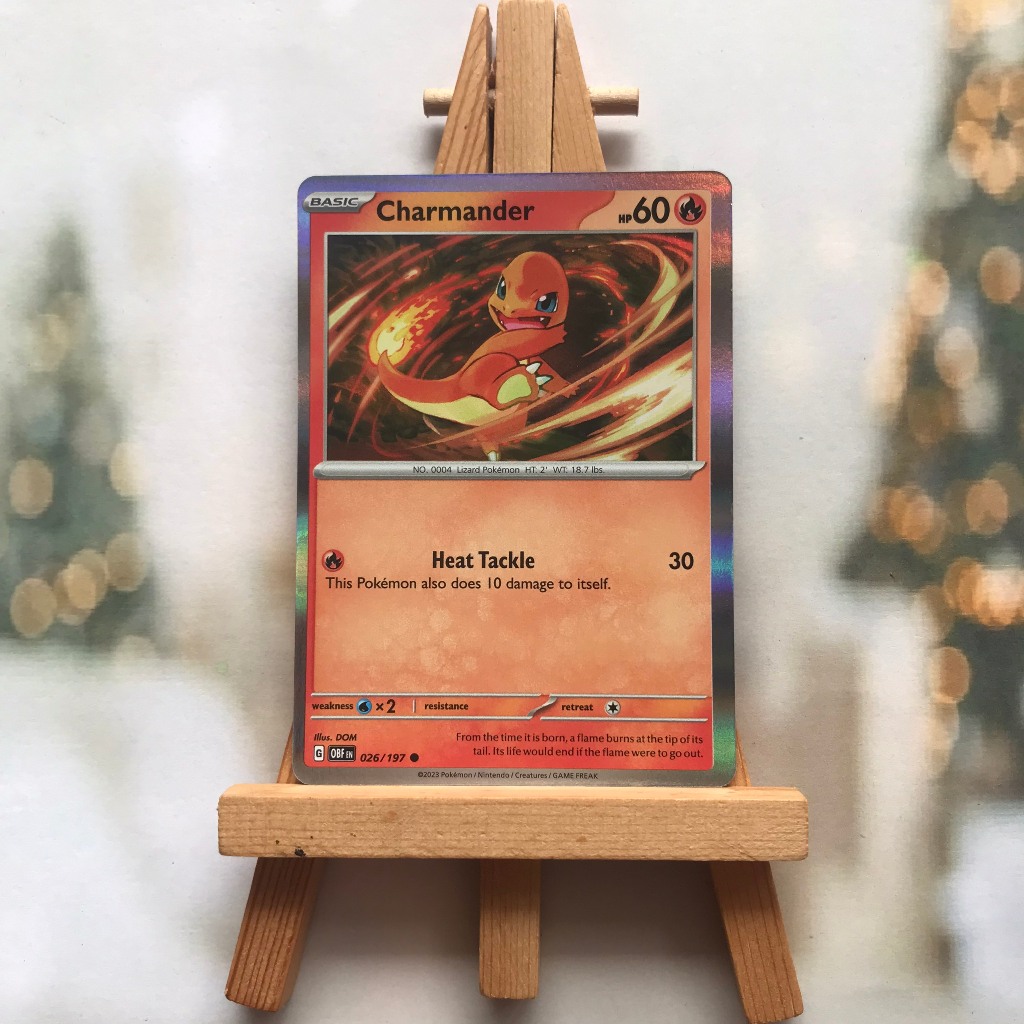 Pokemon Charmander 026 / 197 picture card - Genuine English Holo Promo ...