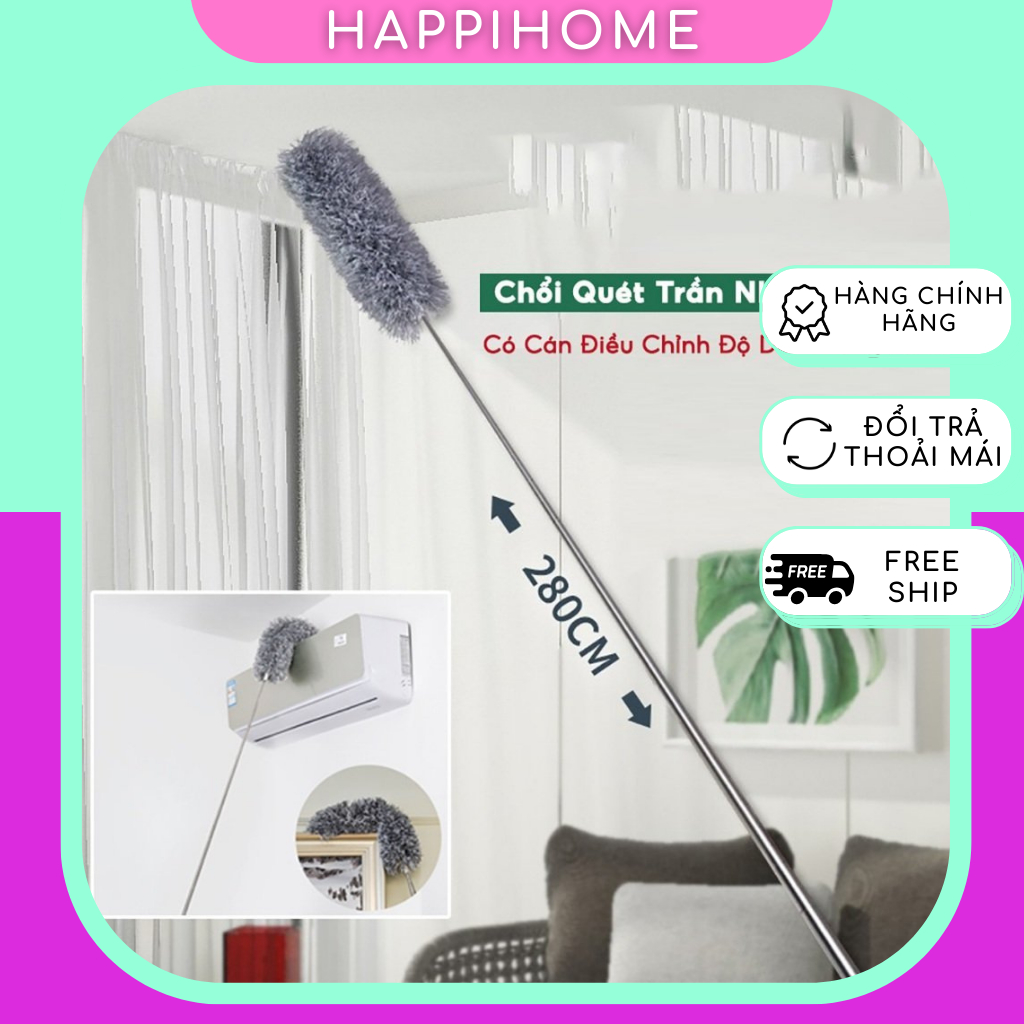 Ceiling broom, HAPPIHOME spider web broom, made of 304 stainless steel ...