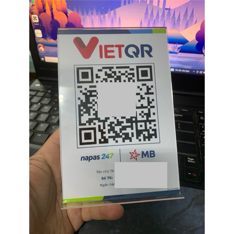 Bank QR CODE FRAME BOARD PRINTED ON DEMAND FOR DESK | Shopee Philippines