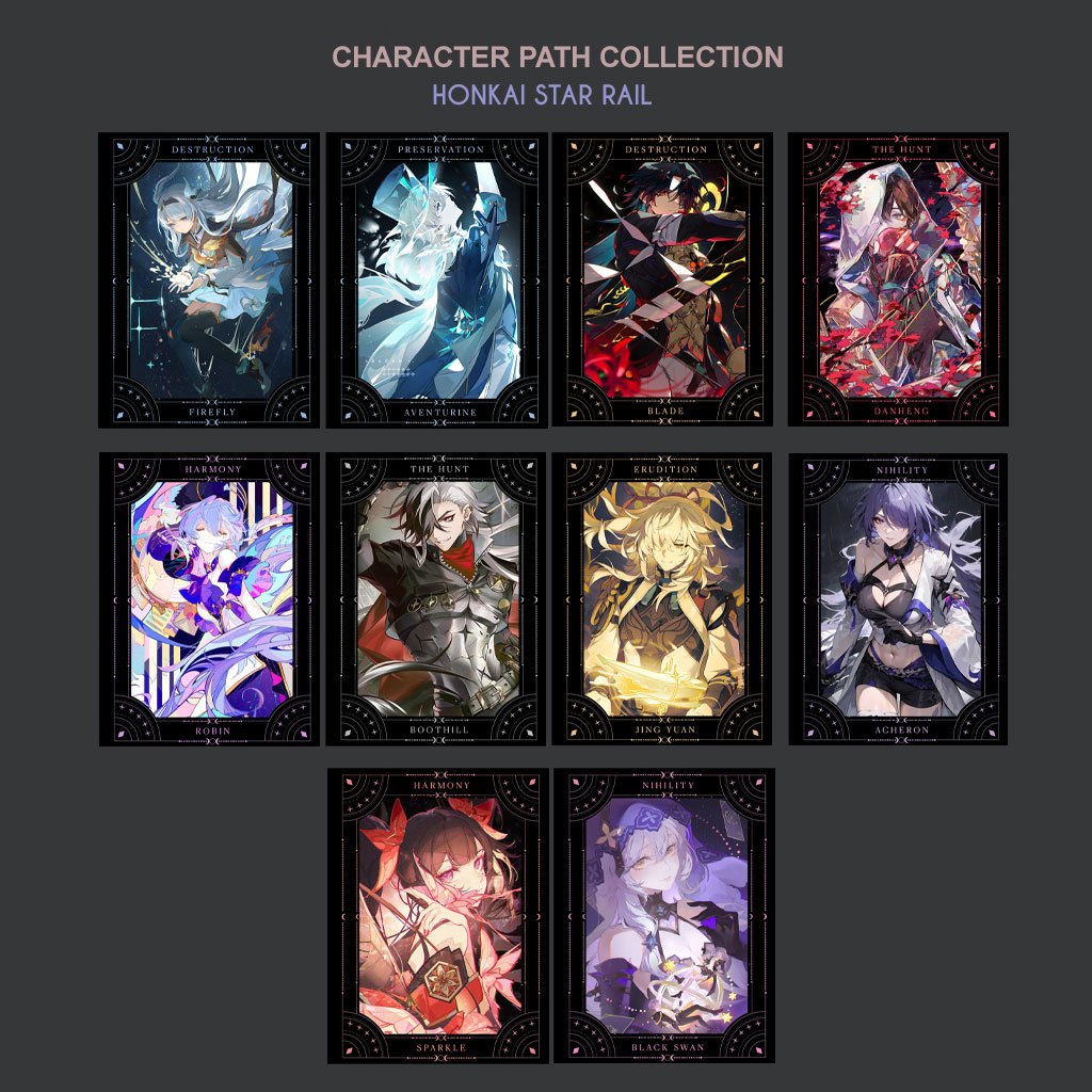 Destiny Card game character Honkai Star Rail Aventurine Firefly Robin ...