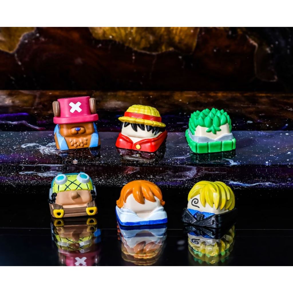 One Piece Keycap (Zoro-Luffy-Sanj-Usopp-Nami-Chopper) handmade ...