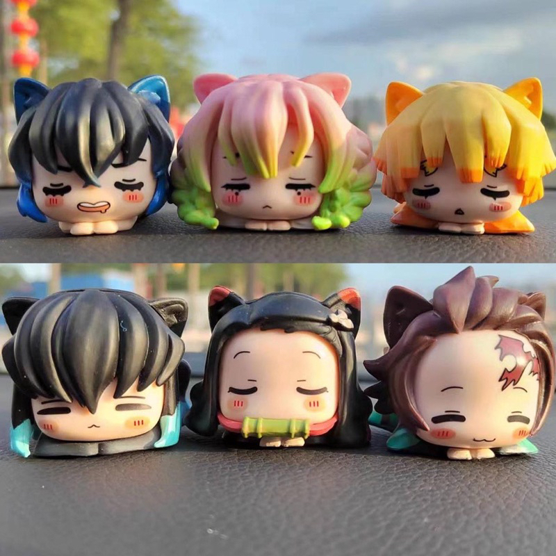 Model Set Of 6 Cat kimetsu- 7cm High figure kimetsu [Real Photo ...