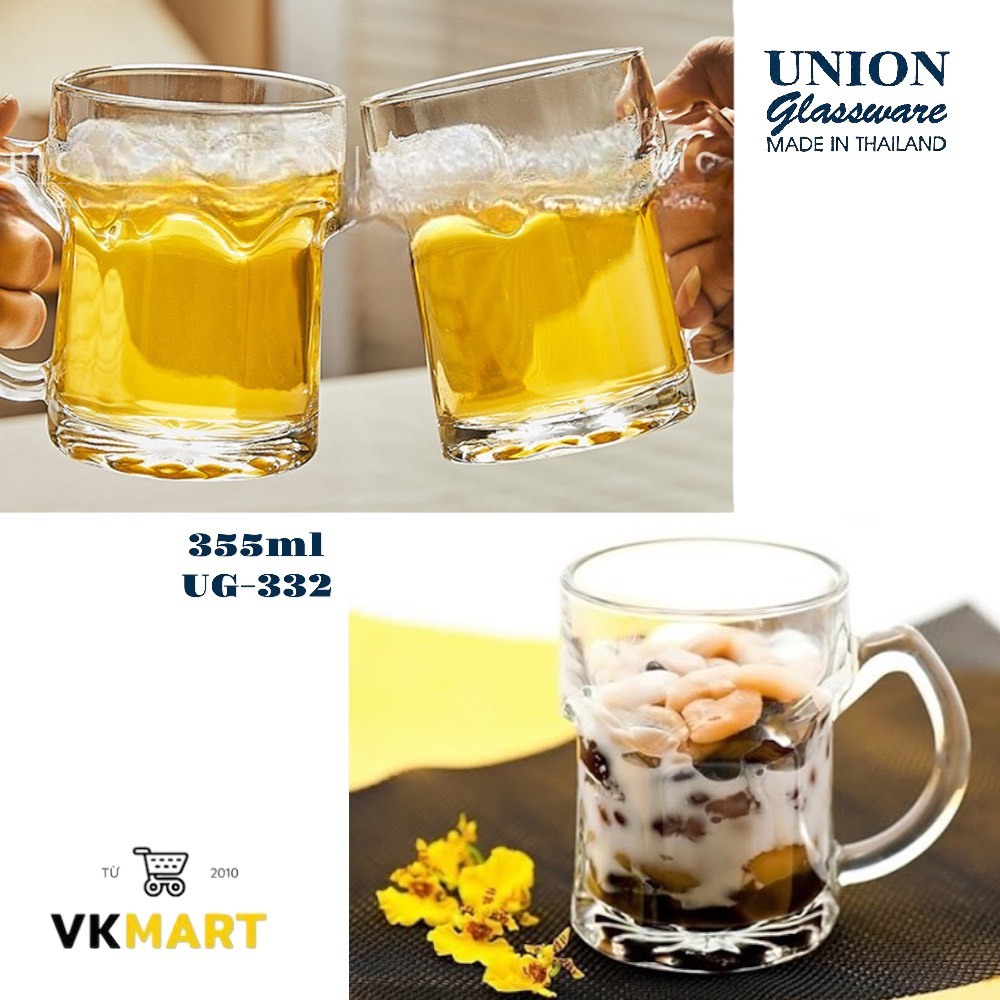 Union glass Set, Beer Cup, Imported Thailand, UG-332 355ml (6 Pieces ...