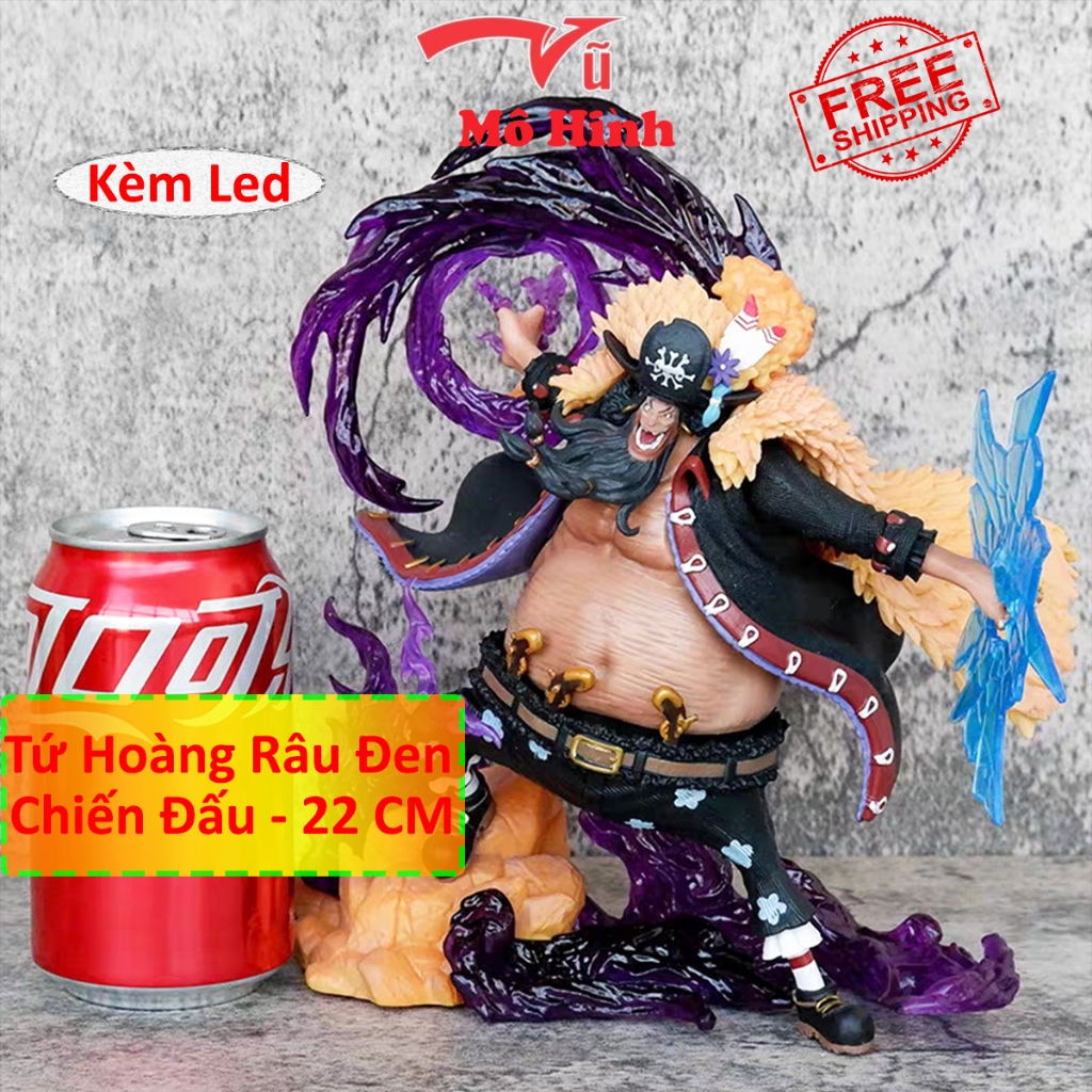 One Piece Model of the Four Emperors Blackbeard Fighting - Height 22cm ...