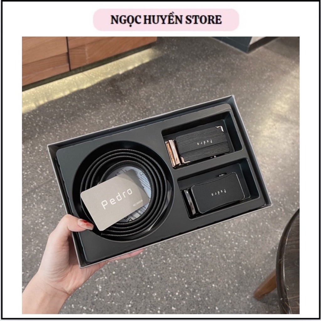 HIGH QUALITY PRODUCTS Luxurious and elegant men's leather belt Set ...