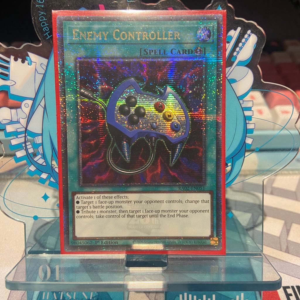 [Genuine Yugioh] Enemy Controller - RA02-EN051 - Quarter Century Rare 1st Edition | Shopee ...