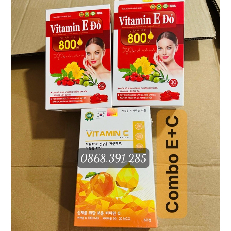 OXY {Combo Vitamin E+C} Helps Whiten Skin, Brighten Skin, Antioxidant ...