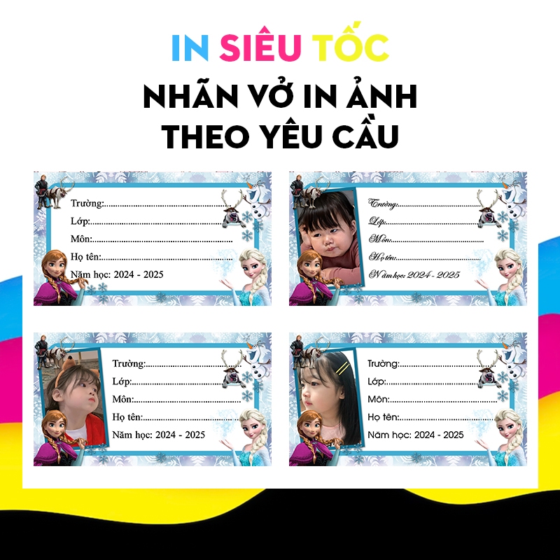 12 Snow Princess Elsa and Anna notebook labels with names and little ...