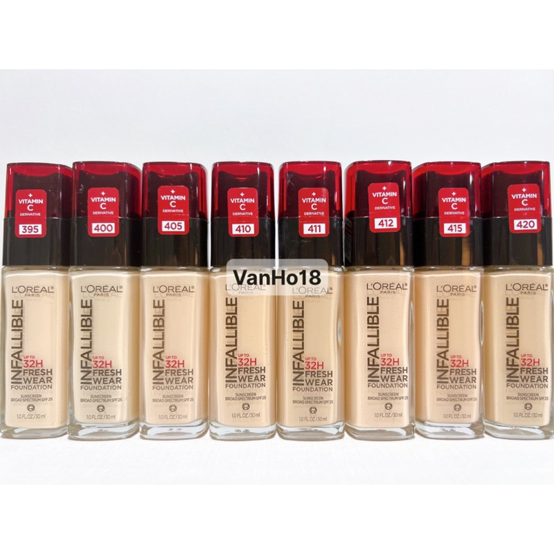 USA_Foundation + Vitamin C LOREAL Infallible Up To 32H Fresh Wear ...
