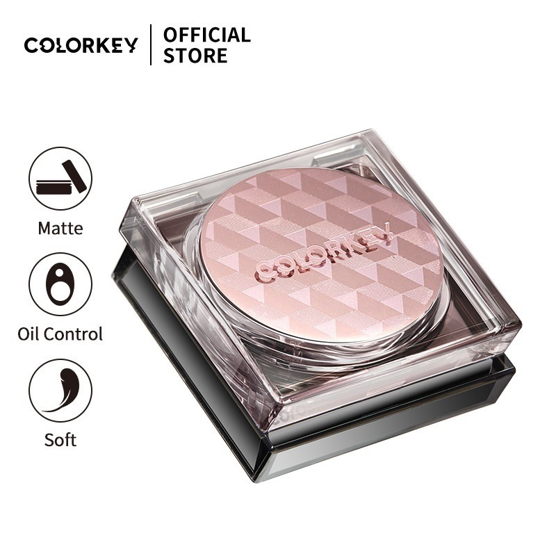 COLORKEY Matte Powder Makeup Brightening Facial Oil Control Waterproof ...