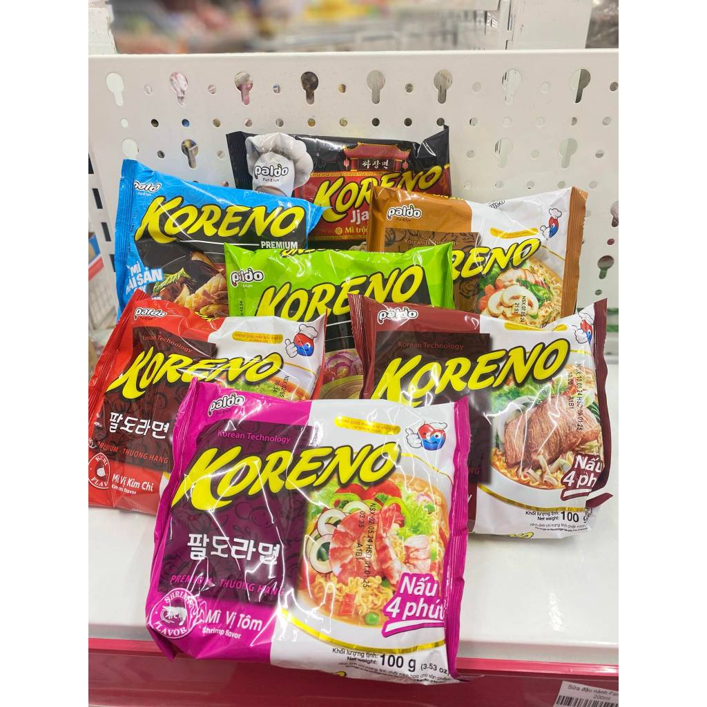 Koreno Noodles: Mushroom Flavor Noodles, Seafood, Beef, Shrimp, KIM CHI ...