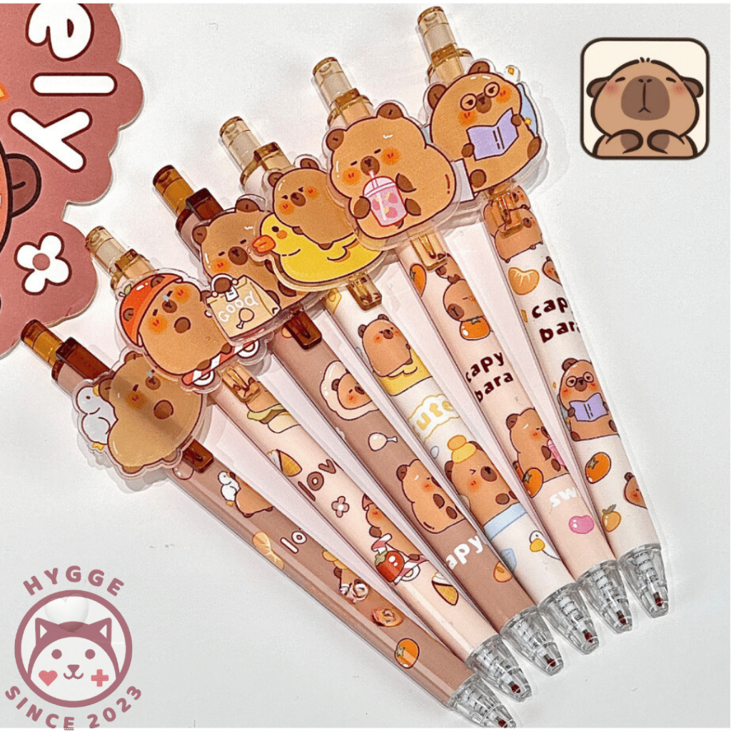 Convenient 0.5mm Capybara gel Ballpoint Pen, Beautiful Standard Ink ...