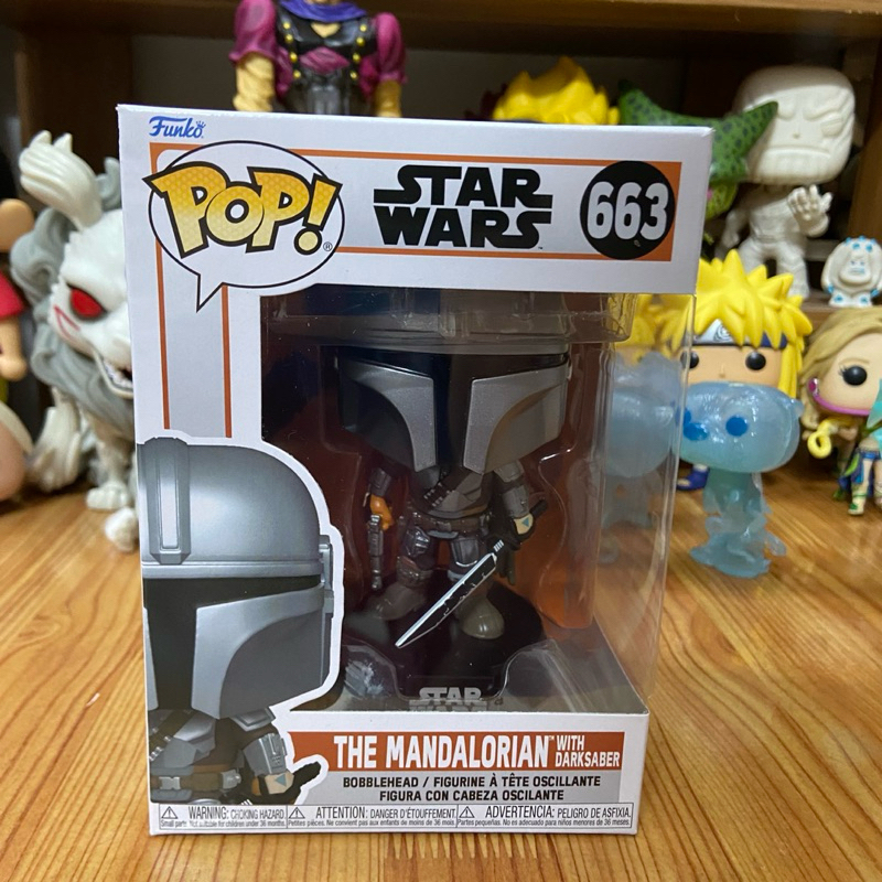 Funko Pop! Star Wars The Mandalorian with Darksaber (fullbox real ...