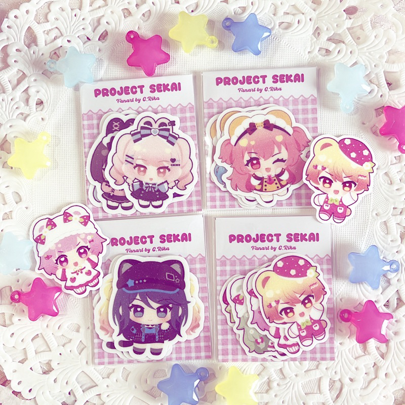 Project SEKAI - Glitter stickers (including 5 units) | Shopee Philippines