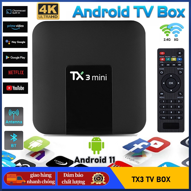 Android TV BOX TX3 Mini Dual Wifi 2.4 and 5Ghz,Supports Bluetooth ...