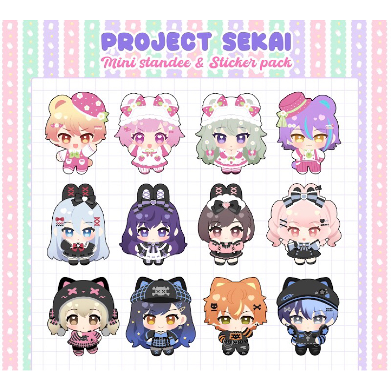 Project SEKAI - Animal Ear acrylic Keychains (Including 12 Models ...