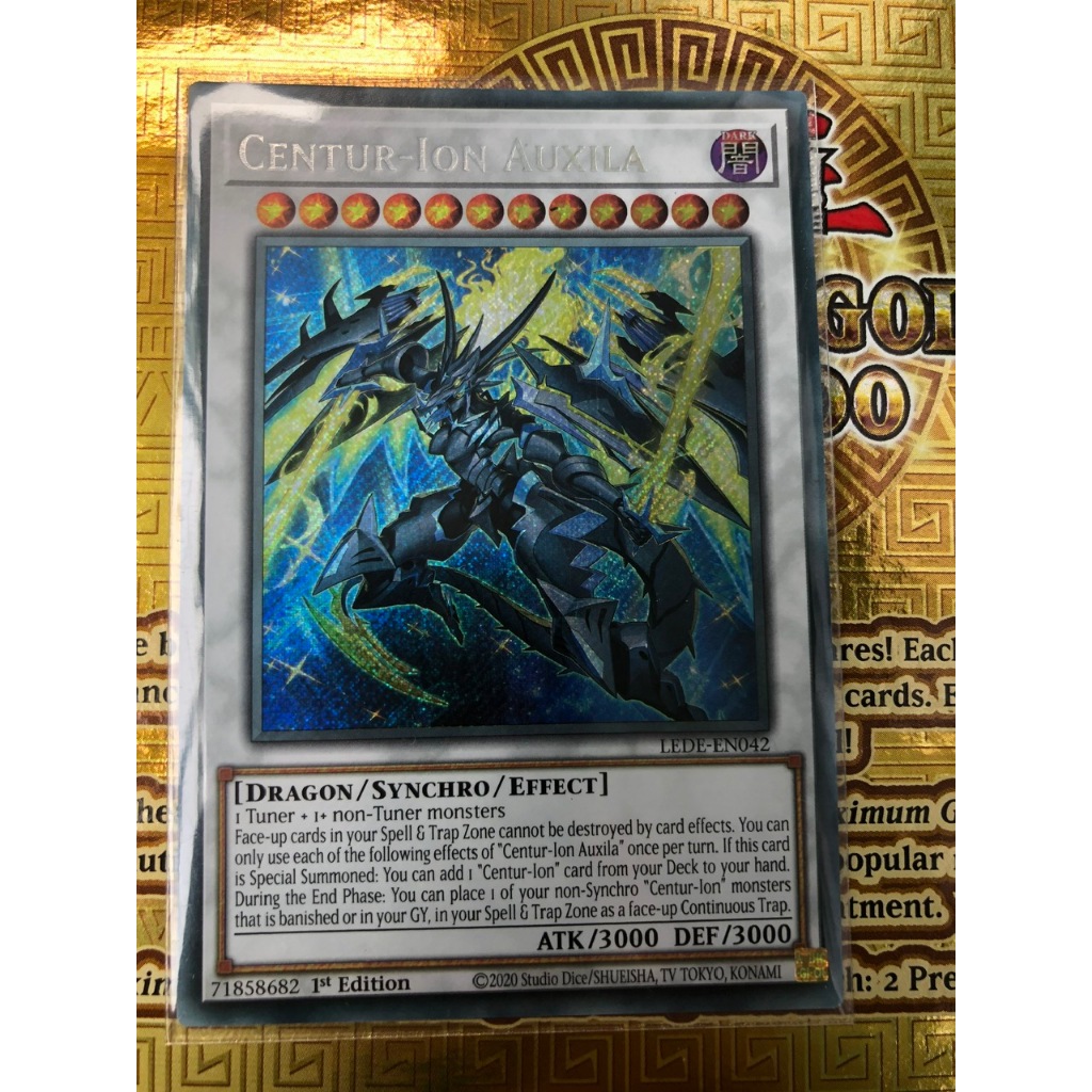 Yugioh Card - TCG - Centur-Ion Auxila - LEDE-EN042 - Secret Rare 1st Edition (UK) | Shopee ...