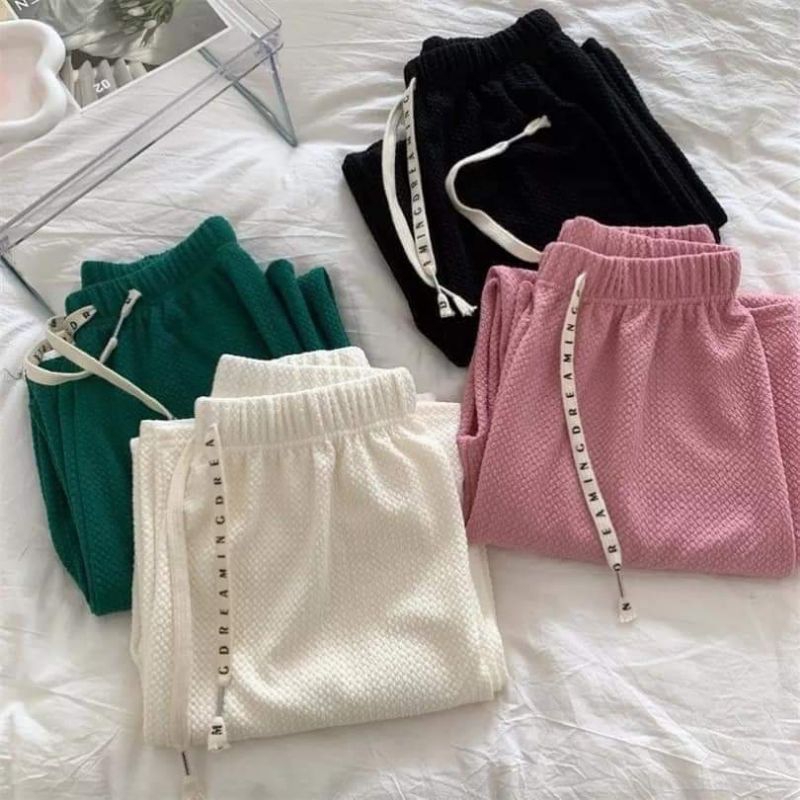 Beautiful elastic foam fabric wide-leg pants just like the picture ...