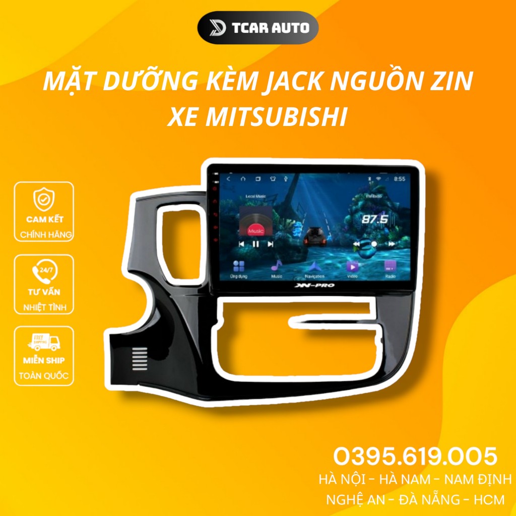 Mitsubishi faceplate with car-original power cord for android DVD ...