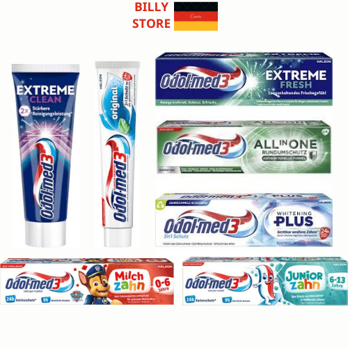 Odol med3 Zahnpasta toothpaste 75ml (German domestic product) | Shopee ...