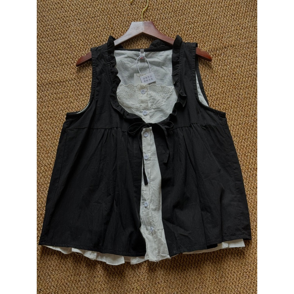 Citra March two-layer tank top with lovely bow tie | Shopee Philippines