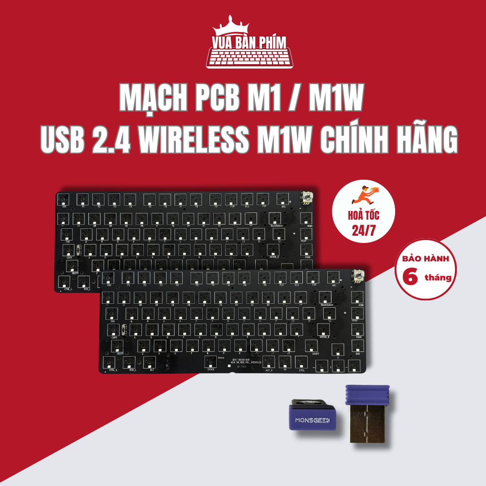 Pcb m1 / m1w / usb 2.4w wire m1w genuine MonsGeek pcb Board 100% new | Shopee Philippines