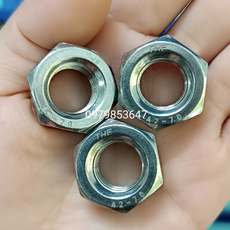 304 Stainless Steel Hexagonal Nut DIN934 M30 / E cu / Rivet / Hexagonal ...