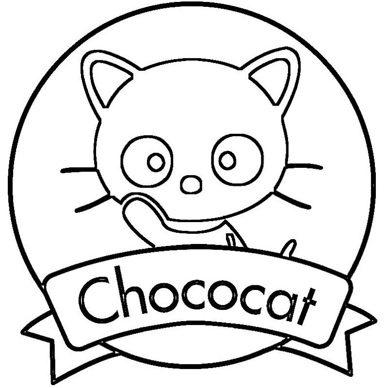 Chococat Sanrio - Set of 40 A4 A5 Coloring Pages for Wax, Pencil ...