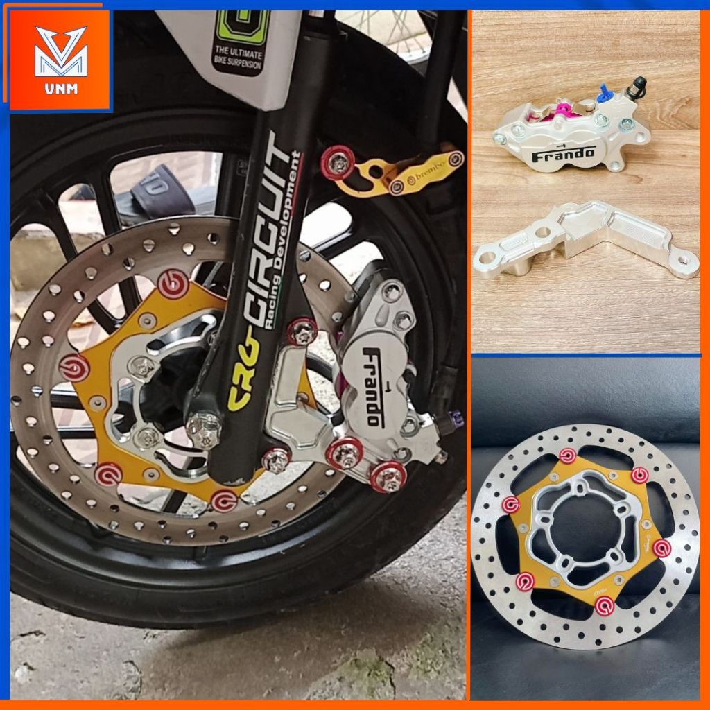 [Combo Vario Click 150 (5 Holes)] 4Pis Frando Pig + Oversize Disc size ...