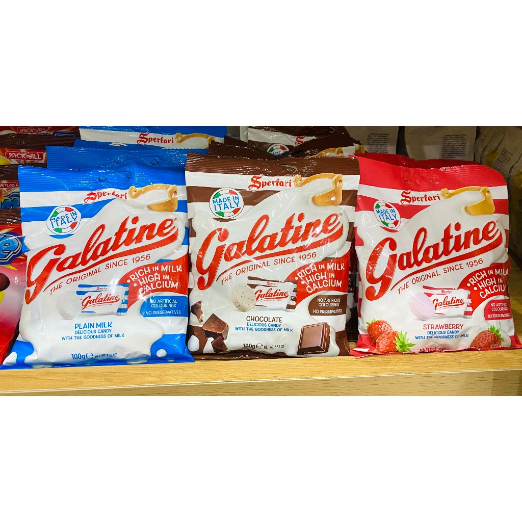 Galatine Milk Candy Chocolate, Strawberry, Milk Flavor 100G | Shopee ...
