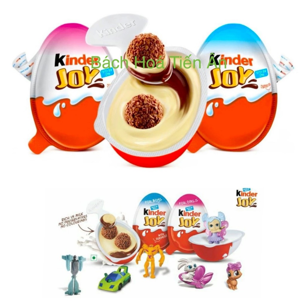 Kinder Joy Chocolate Eggs 20g RICH IN MILK made INDIA - crispy cocoa with MILK cream - add Piece ...