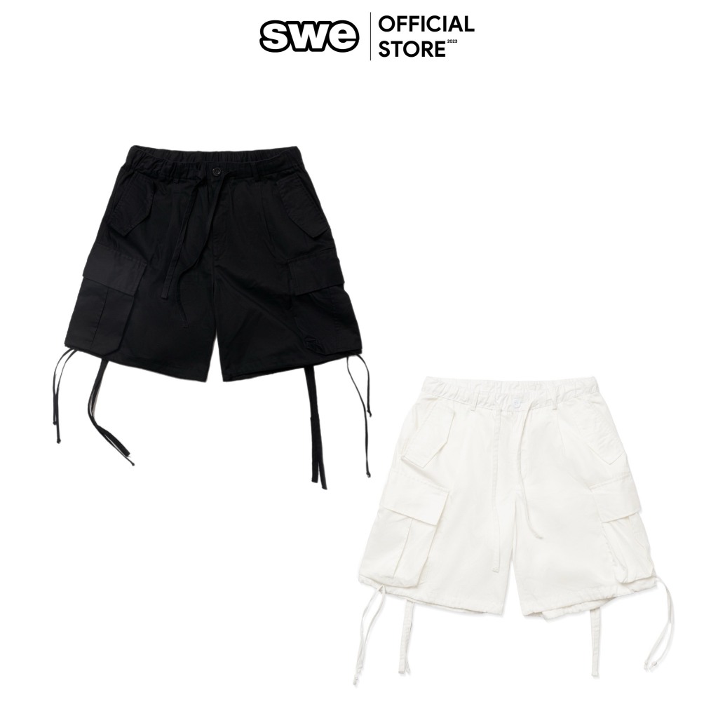 Shorts Cargo BAGGY Unisex SWE BAGGY CARGO SHORT - White / Black ...