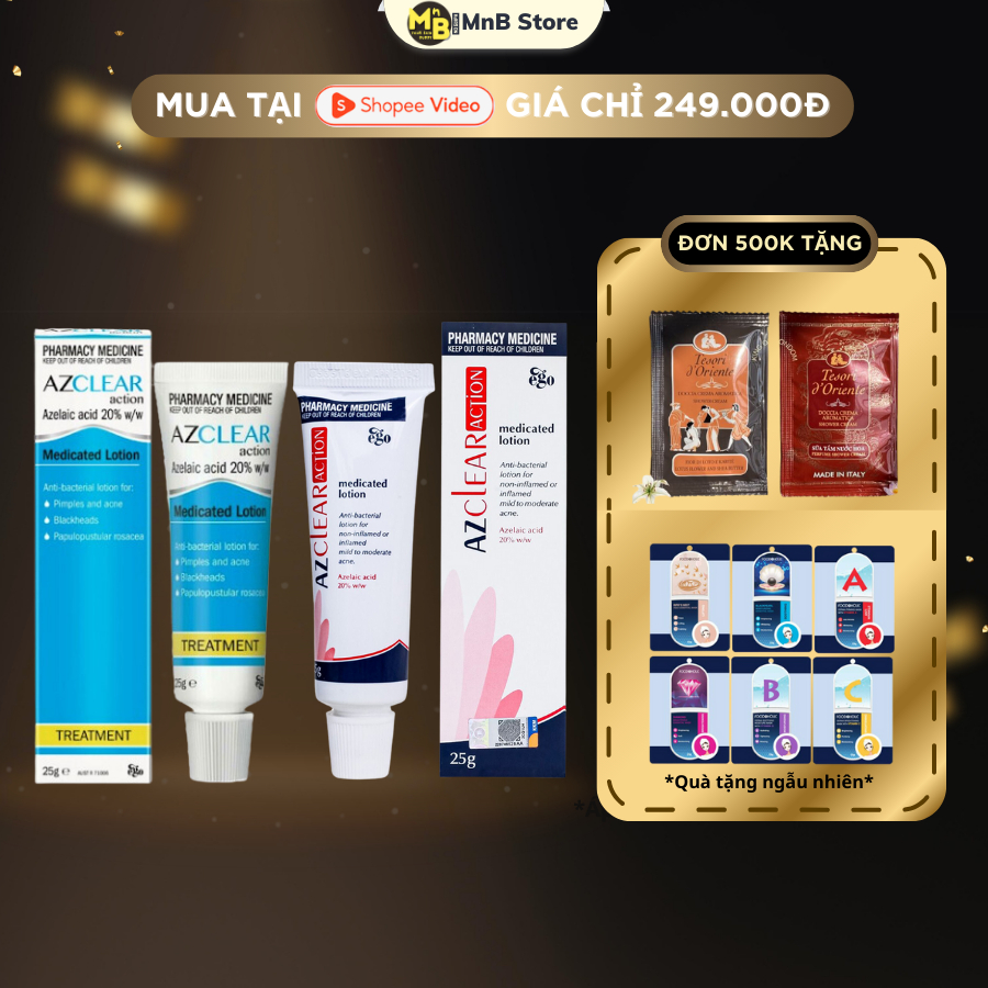 Azclear 20% Azelaic Acid acne cream reduces acne Benign 25g | Shopee ...