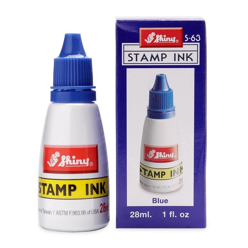 Shiny stamp ink in Blue, red, black | Shopee Philippines