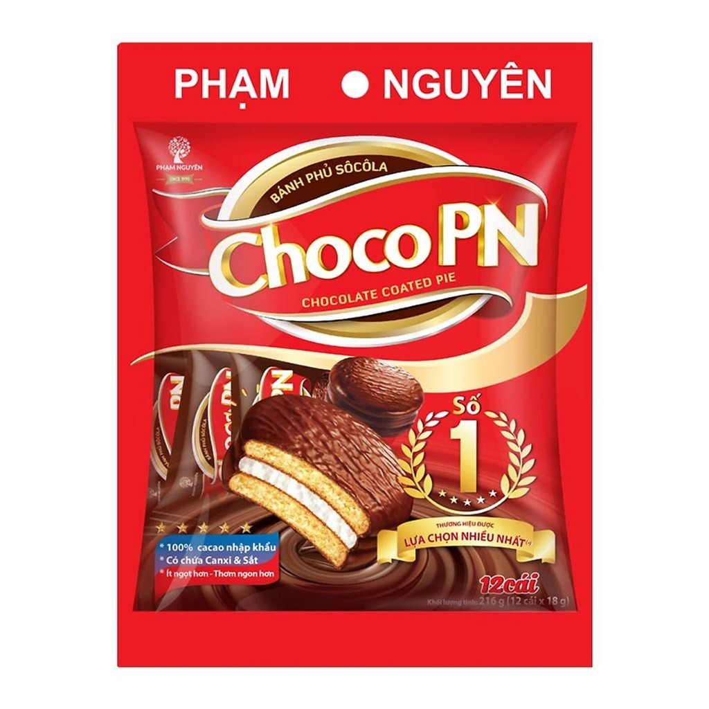 Choco PN Chocolate Ice Cream Cake Pack 216g (12 Pieces) | Shopee ...