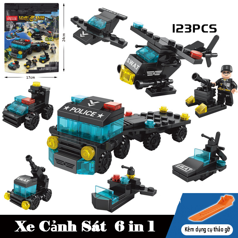 123 Details - Swat Police car model assembly toy set, Swat car model ...