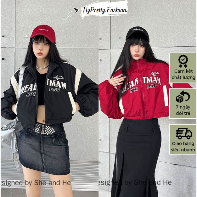 Jacket Croptop Heart TMAN Not Bad umbrella 2 layers of super ...