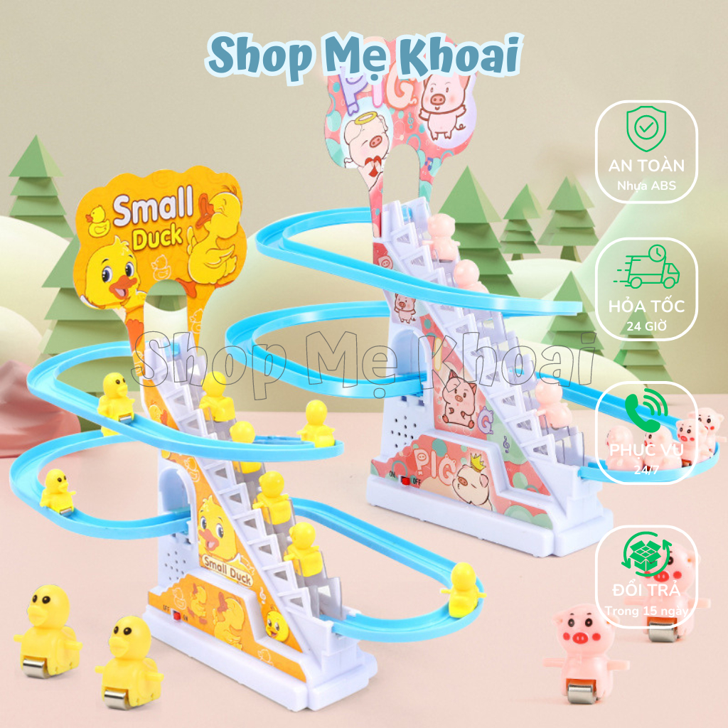 Stair climbing duck toy with music and fun lights for children, duck ...