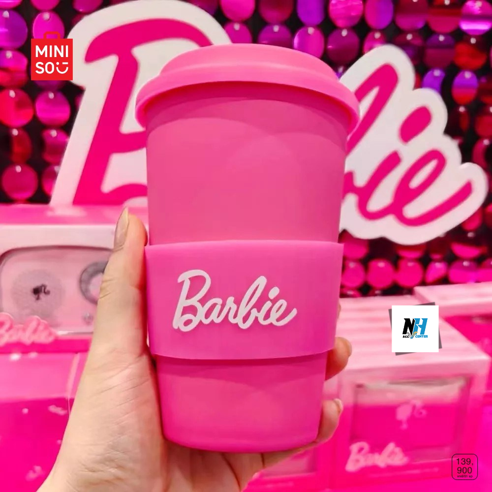 MINISO Barbie Collection Ceramic Cup with Rubber Ring Capacity (400ml ...