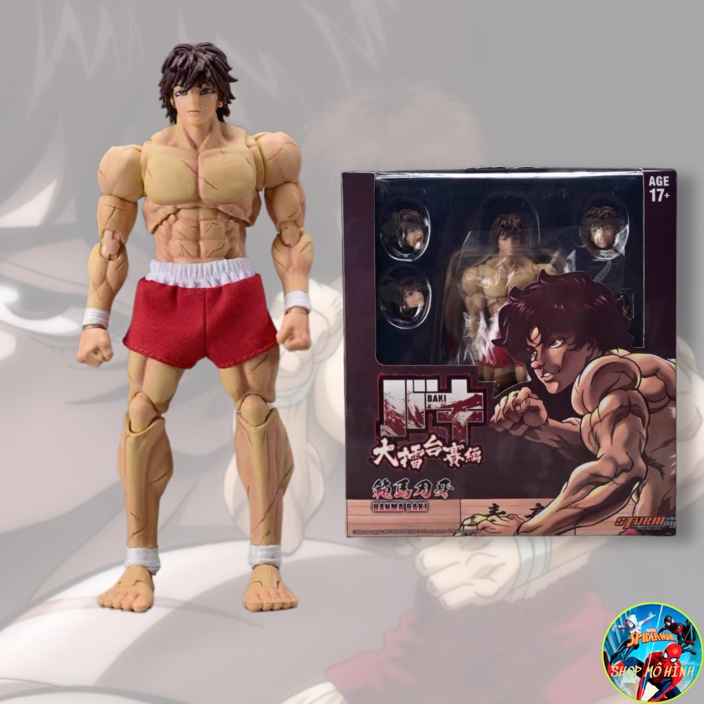 Hanma Baki Storm Collectibles Anime Baki Model with Movable Joints 1/12 ...