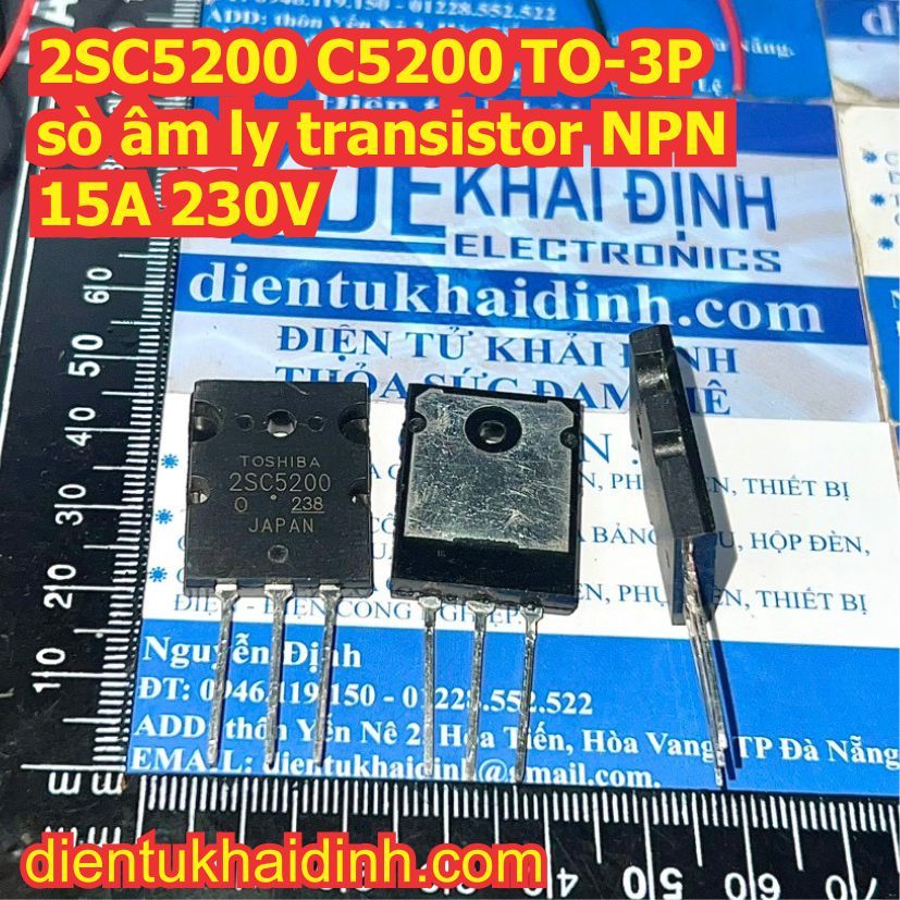 2 Children 2SC5200 C5200 TO-3P transistor NPN transistor NPN 15A 230V kde1569 | Shopee Philippines
