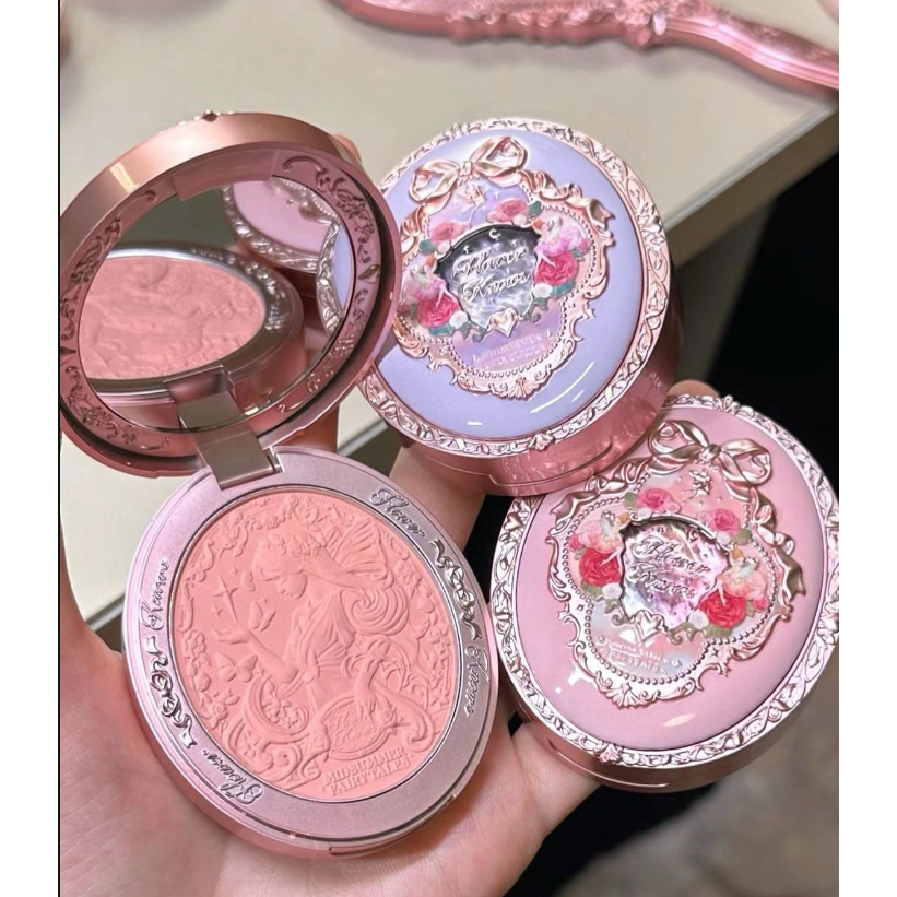 (Ready Stock) Flower Knows Midsummer Fairytales Embossed Velvet Cheek ...