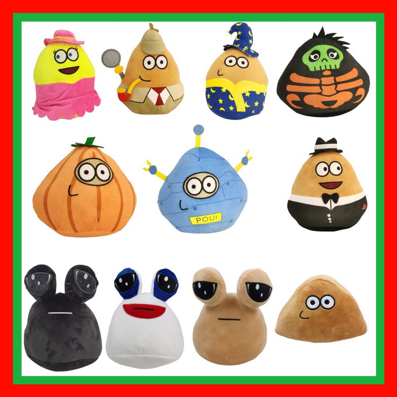 Pou teddy bear size 25cm, Alien, Alien Pou stuffed animal | Shopee ...