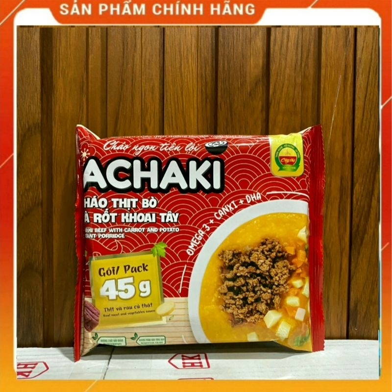 ACHAKI INSTANT porridge PACKAGE 45G (FREE 1 BOTTLE OF BIRD'S NEST 70ML ...