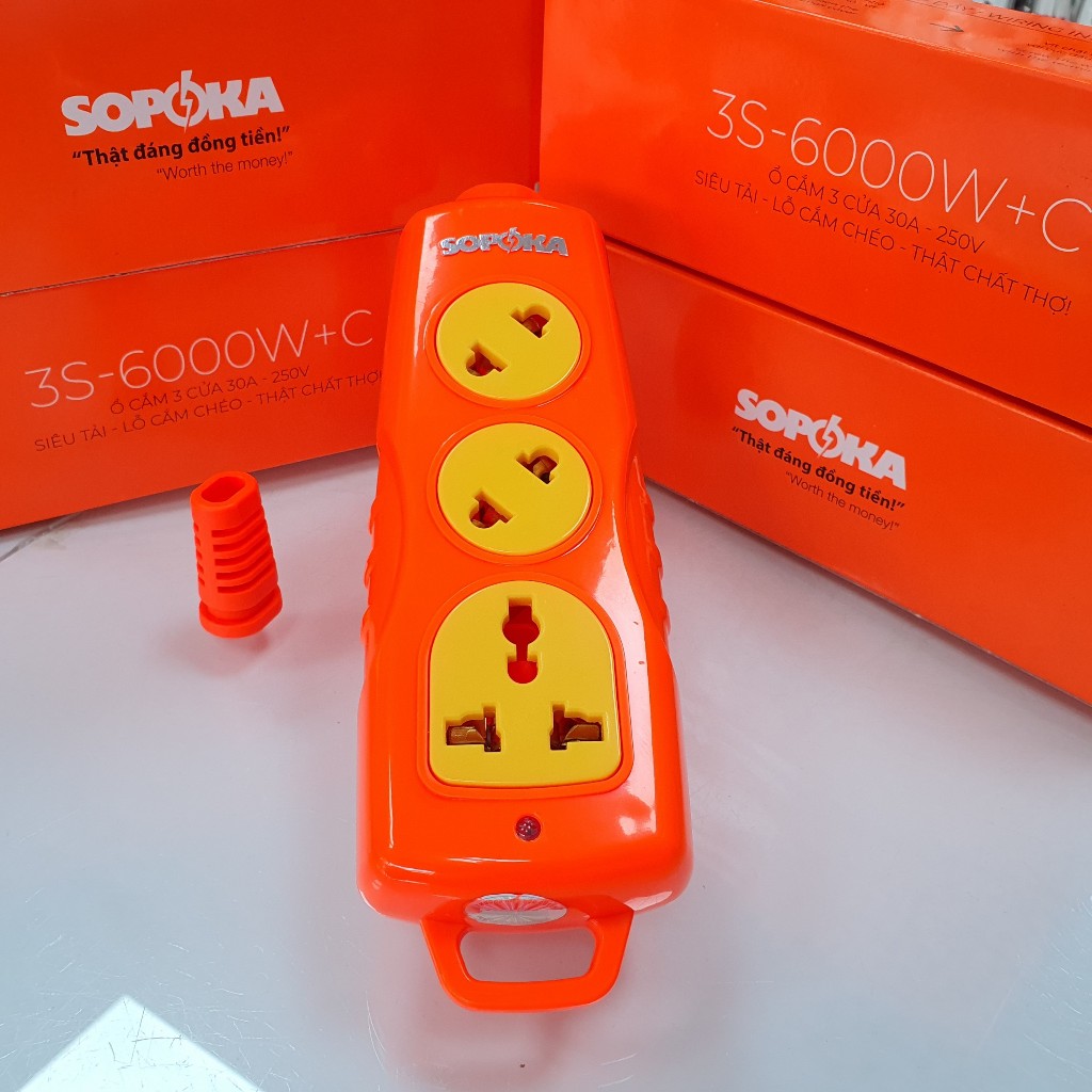 Super load-bearing wireless 6000W 3-hole diagonal power outlet 30A 3S ...